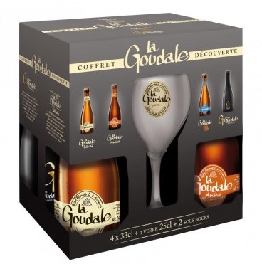 La Goudale 4x33cl + Glas Geschenkverpakking Slijterij Berendsen